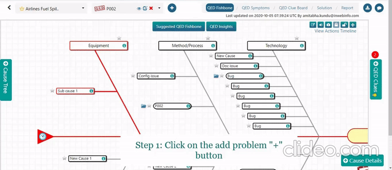 Click here to see the steps to add a new problem.